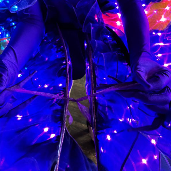 Led light up Adult Flower Dress for stage performances - ETERE