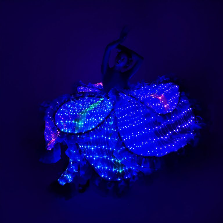 Led light up Adult Flower Dress for stage performances - ETERE