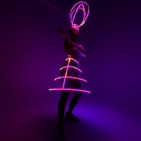 LED Light up cage costume with led crown and led skirt - by ETERESHOP