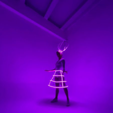 LED Light up cage costume with led crown and led skirt - by ETERESHOP