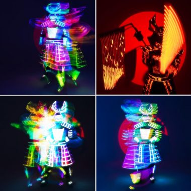 LED light up Cosplay Samurai Costume with 7000+ LEDs - by ETEREshop