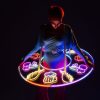 Led Neon strolling table costume to meet and entertain guests