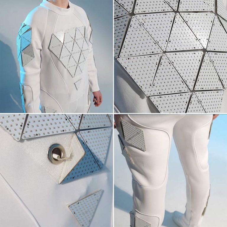 LED light up Screen Programmable Gymnastic Costume