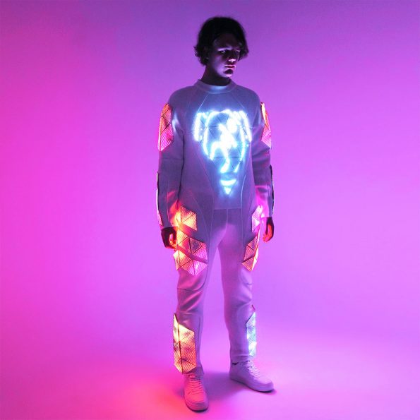LED light up Screen Programmable Gymnastic Costume