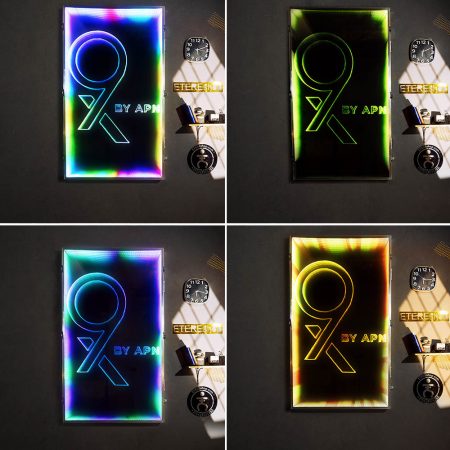 Mobile light up Infinity Mirror decoration on the wall