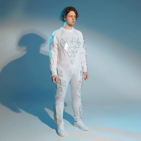 LED light up Screen Programmable Gymnastic Costume