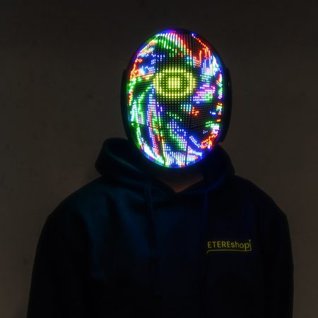 Light up DJ Helmet with led High Density Screen - by ETERESHOP