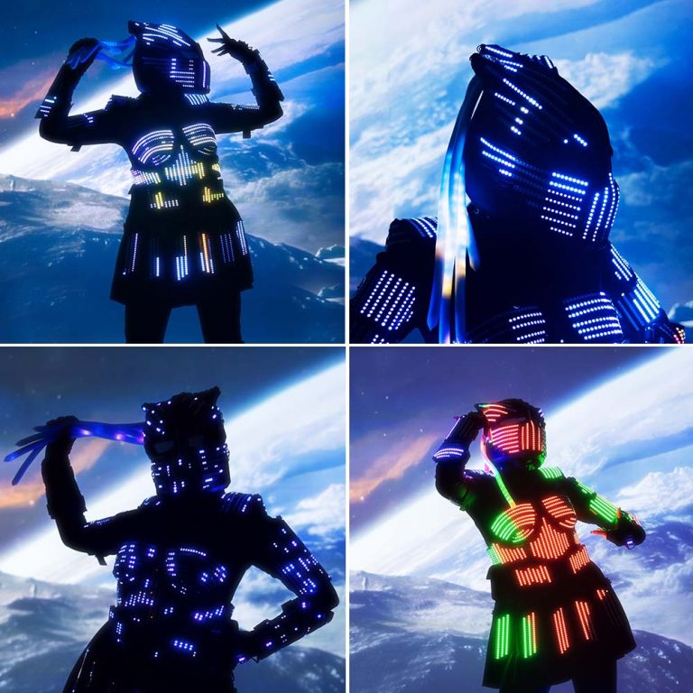 Adult Cosplay LED light up Predator Costume - by ETERESHOP