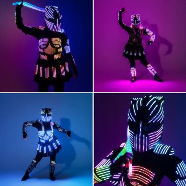 Adult Cosplay LED light up Predator Costume - by ETERESHOP