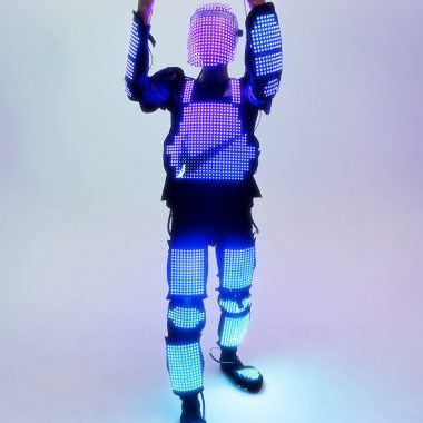 Programmable LED light up robot suit for artists - by ETERESHOP