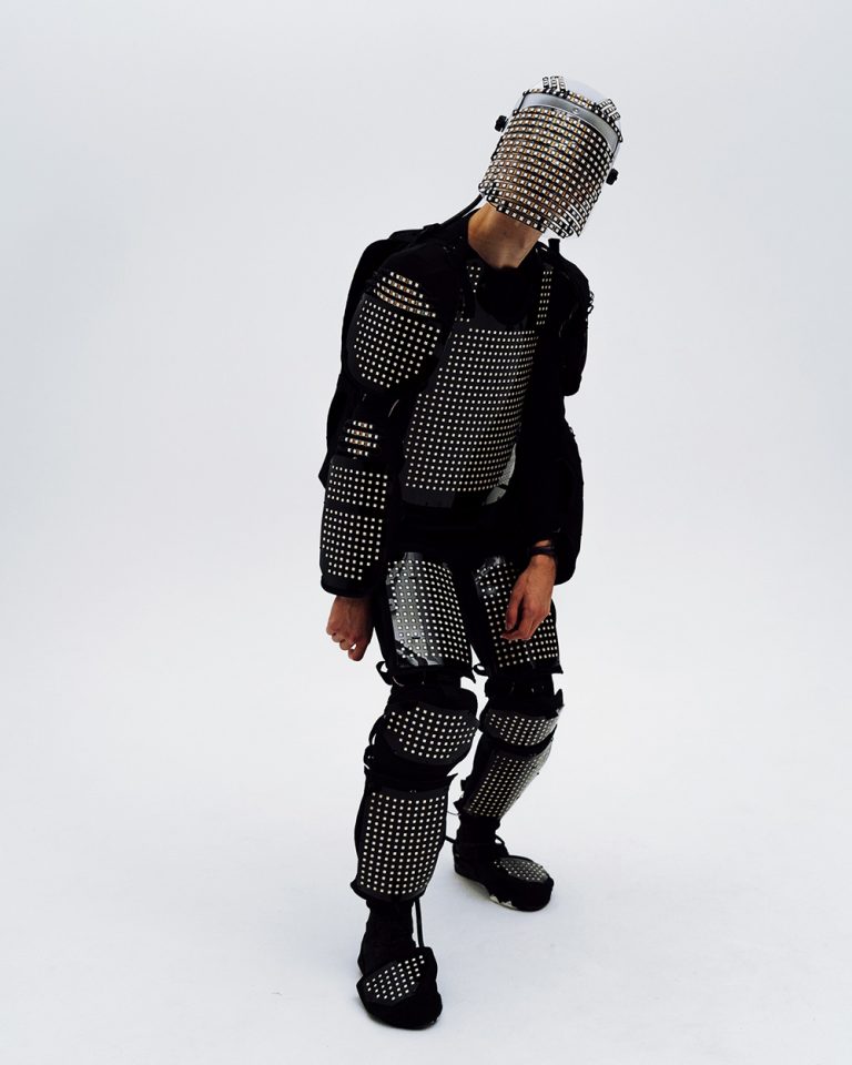 Programmable LED light up robot suit for artists - by ETERESHOP