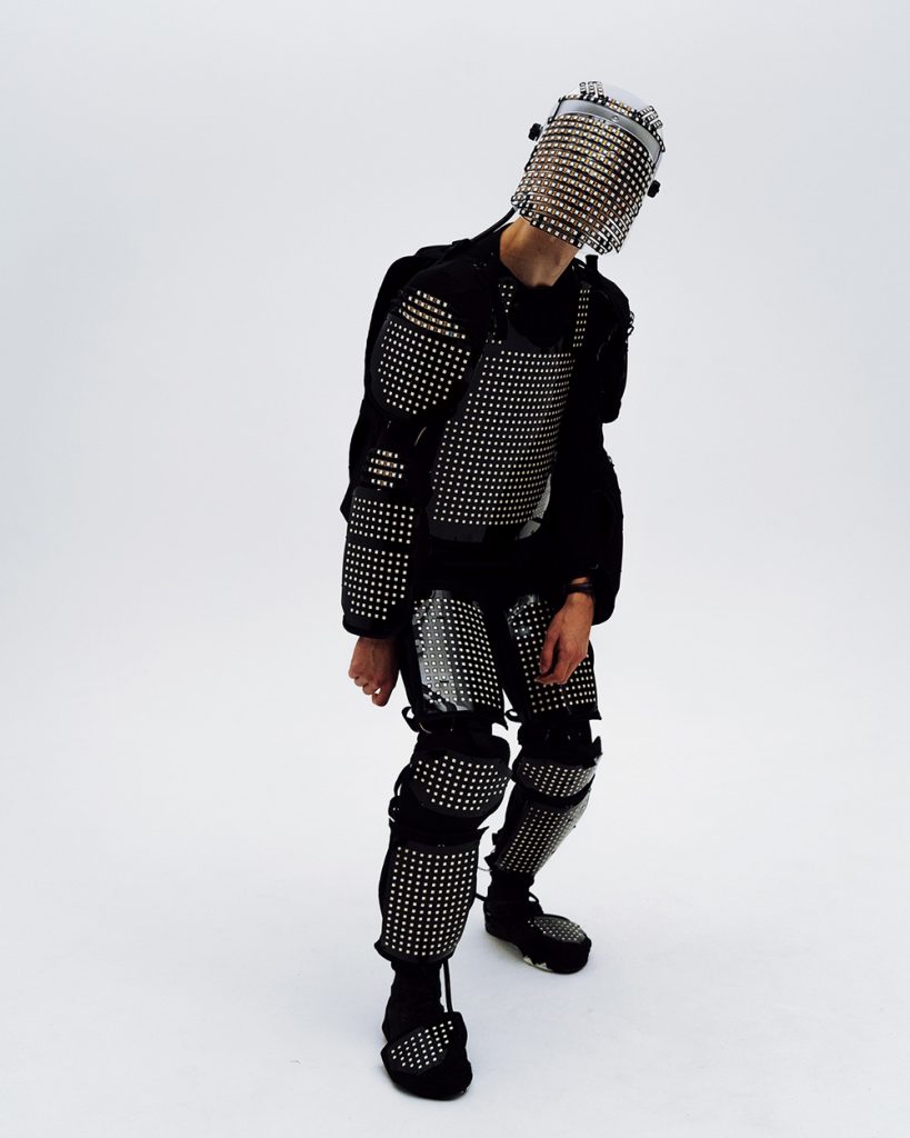 Programmable LED light up robot suit for artists - by ETERESHOP