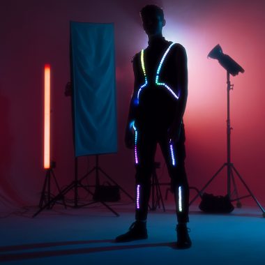 LED Men's Gymnastics Costume for Performances - ETERESHOP