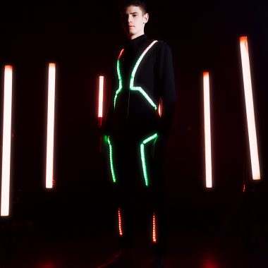 LED Men's Gymnastics Costume for Performances - ETERESHOP