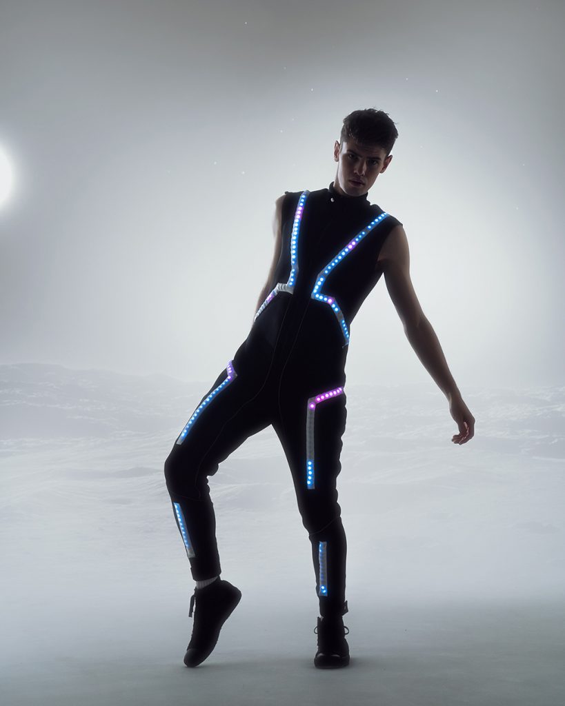 LED Men's Gymnastics Costume for Performances - ETERESHOP