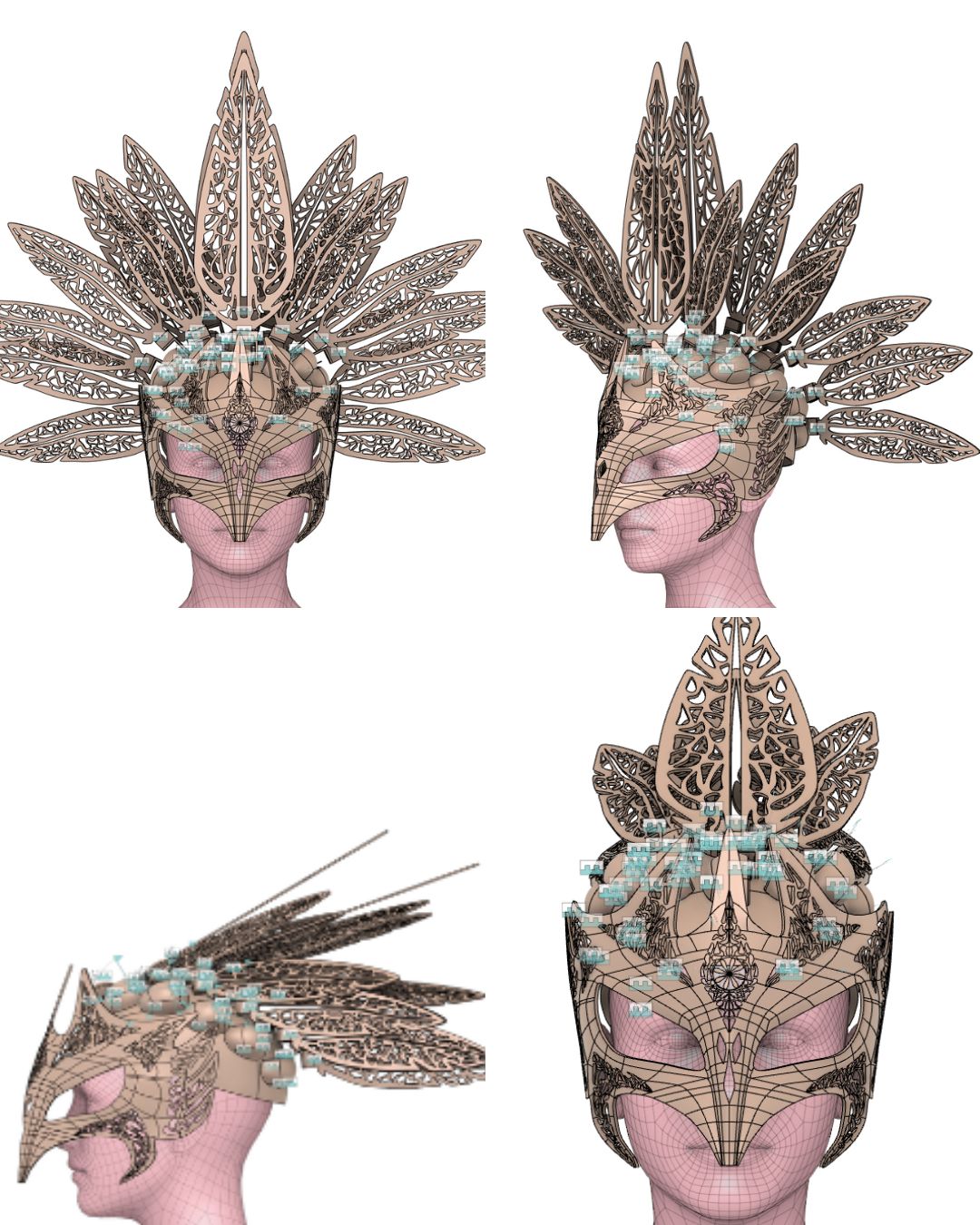 How we made the kinetic helmet with moving LED elements - ETEREshop