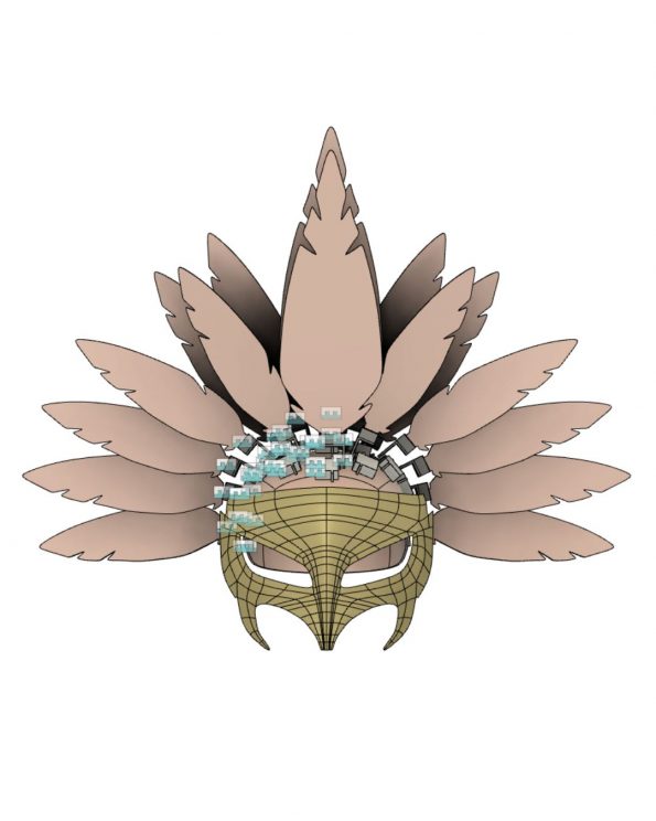 How we made the kinetic helmet with moving LED elements - ETEREshop