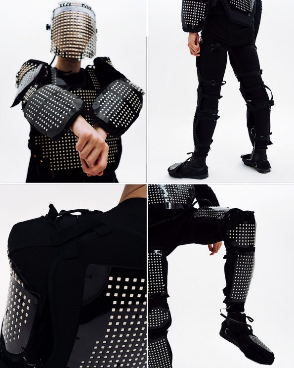 Programmable LED light up robot suit for artists - by ETERESHOP