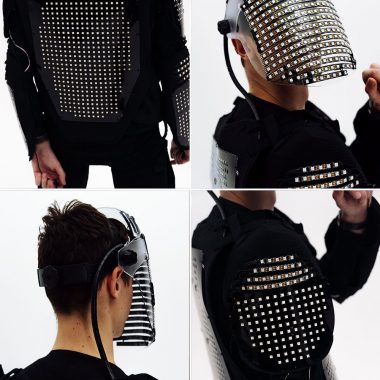 Programmable LED light up robot suit for artists - by ETERESHOP