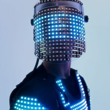 Programmable LED light up robot suit for artists - by ETERESHOP