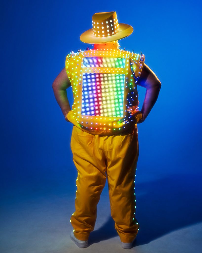 Rave Bright Men's Costume glowing in the dark - by ETERESHOP