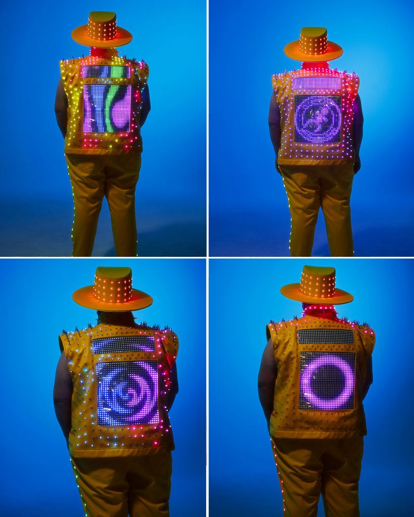 Rave Bright Men's Costume glowing in the dark - by ETERESHOP