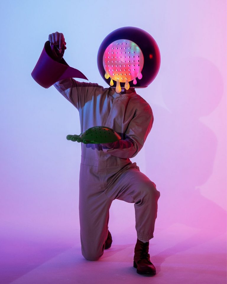 Custom made LED helmet with horns /comix cosplay helmet-ETERESHOP