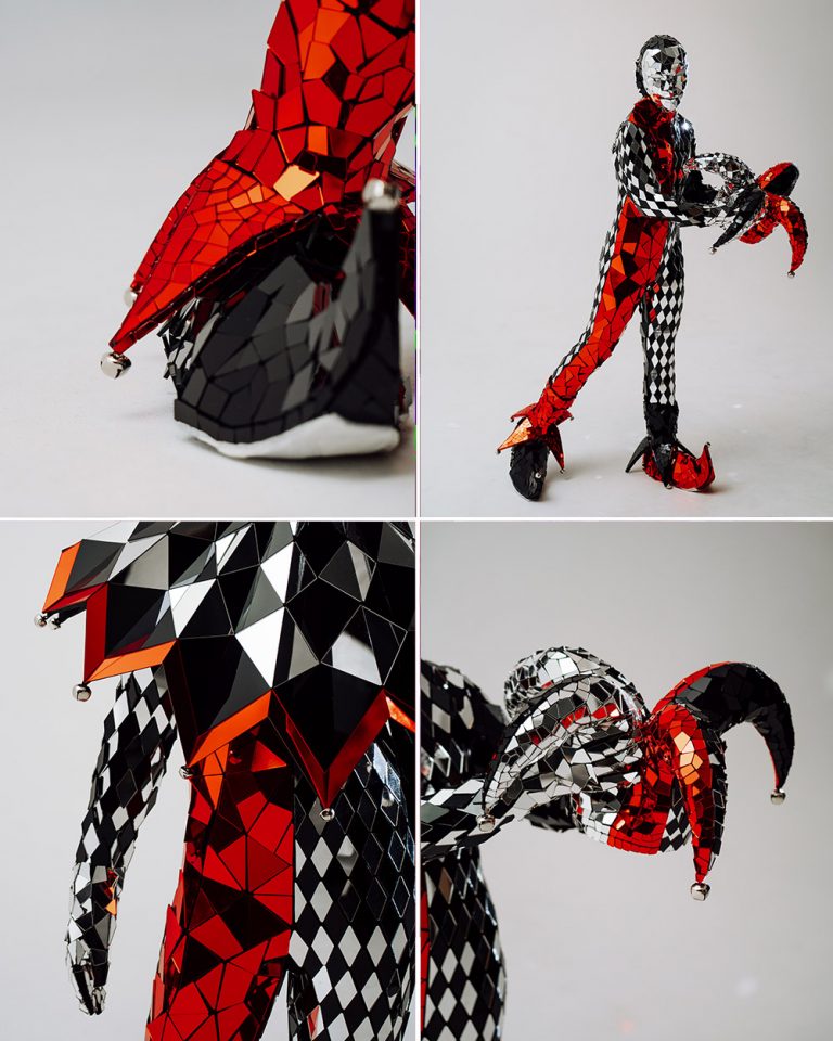 Masquerade Mirror Jester Costume to order - by ETERESHOP