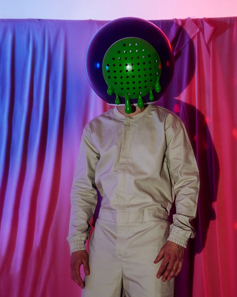 Led Lights Helmet “Leaking Eye"- by ETERESHOP