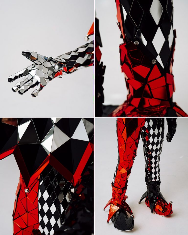 Masquerade Mirror Jester Costume to order - by ETERESHOP