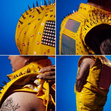 Rave Bright Men's Costume glowing in the dark - by ETERESHOP