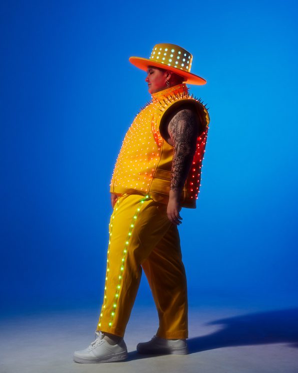 Rave Bright Men's Costume glowing in the dark - by ETERESHOP