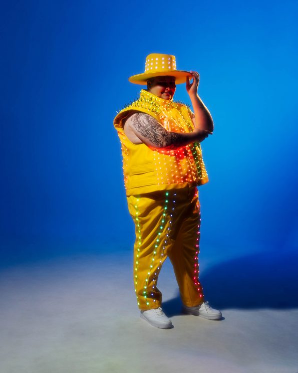 Rave Bright Men's Costume glowing in the dark - by ETERESHOP