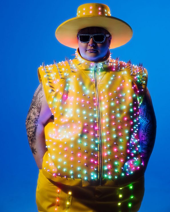 Rave Bright Men's Costume glowing in the dark - by ETERESHOP