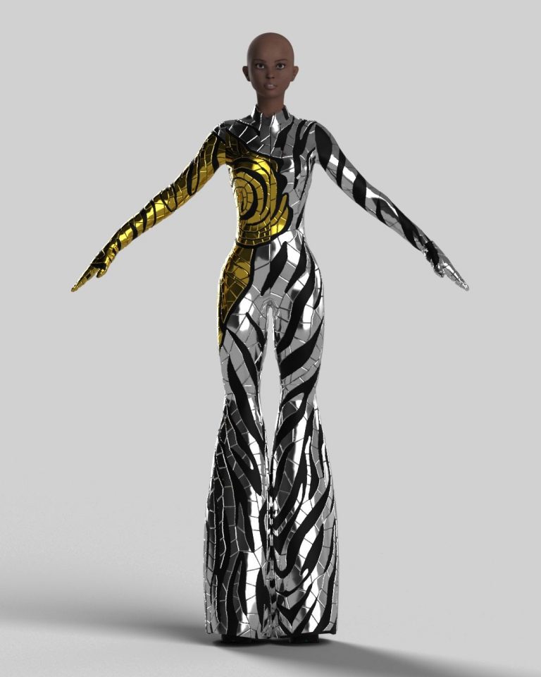 Development of a 3D model of a complex costume or decoration
