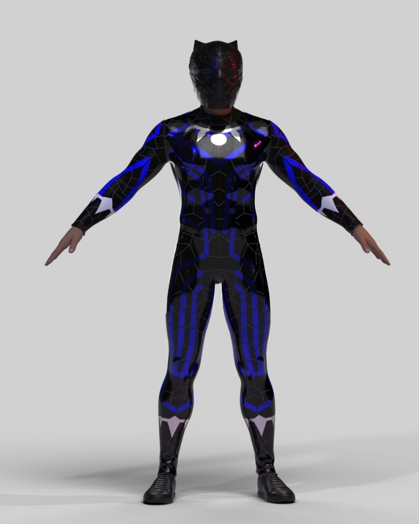 Development of a 3D model of a complex costume or decoration