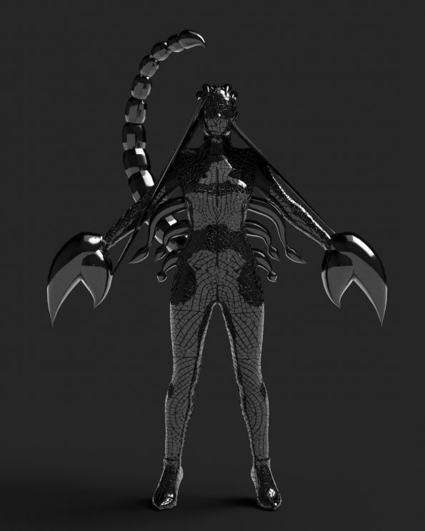 Development of a 3D model of a complex costume or decoration