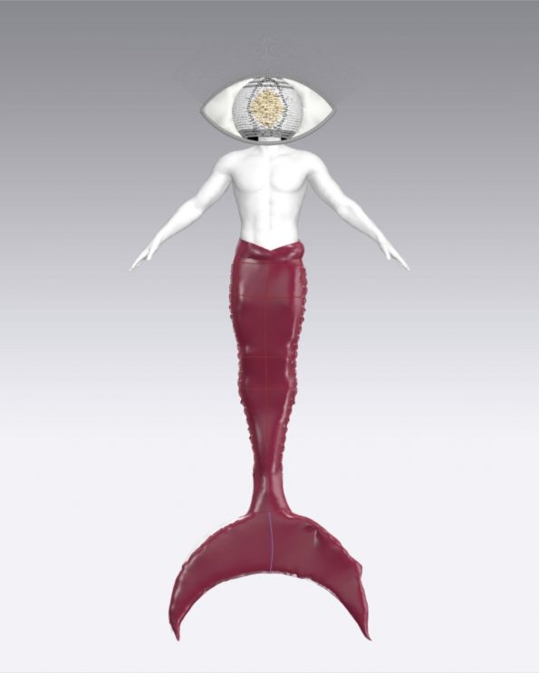 Development of a 3D model of a complex costume or decoration