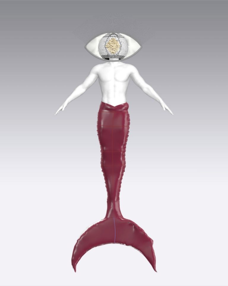 Development of a 3D model of a complex costume or decoration