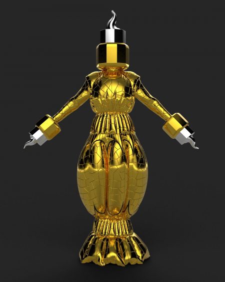 Development of a 3D model of a complex costume or decoration