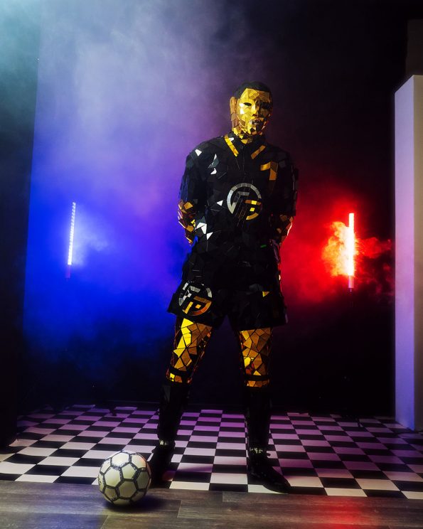 Mirror Football Player Costume with Custom Logo - by ETEREshop