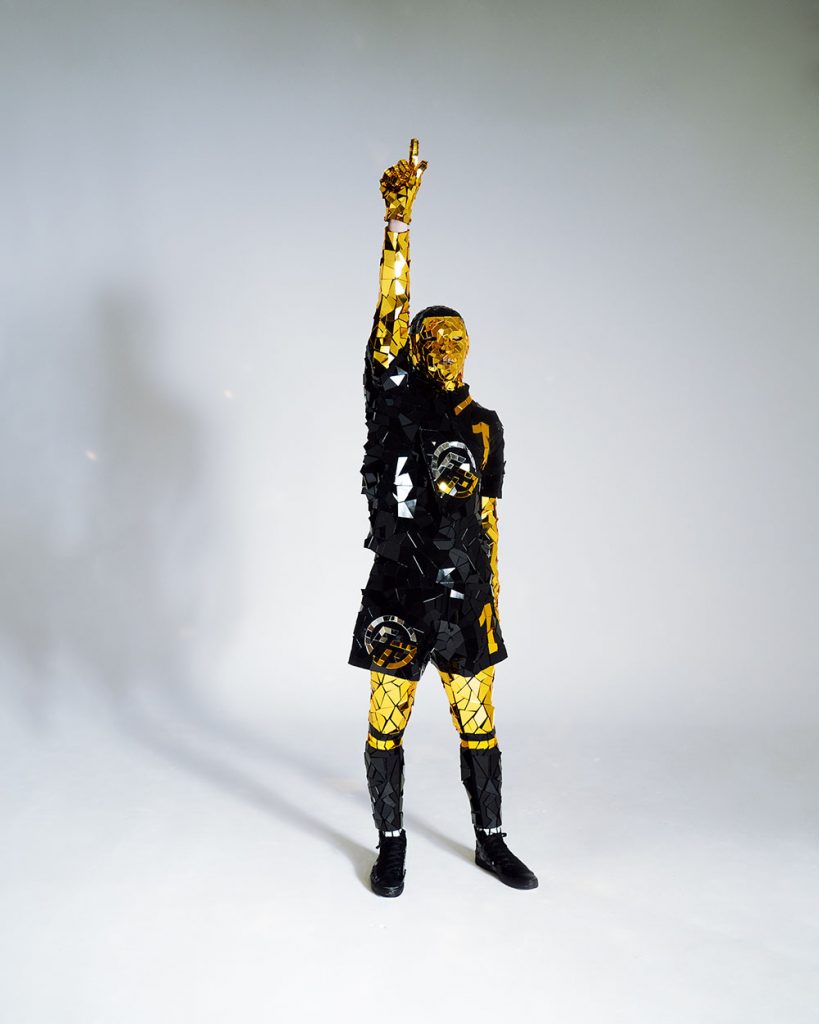 Mirror Football Player Costume with Custom Logo - by ETEREshop