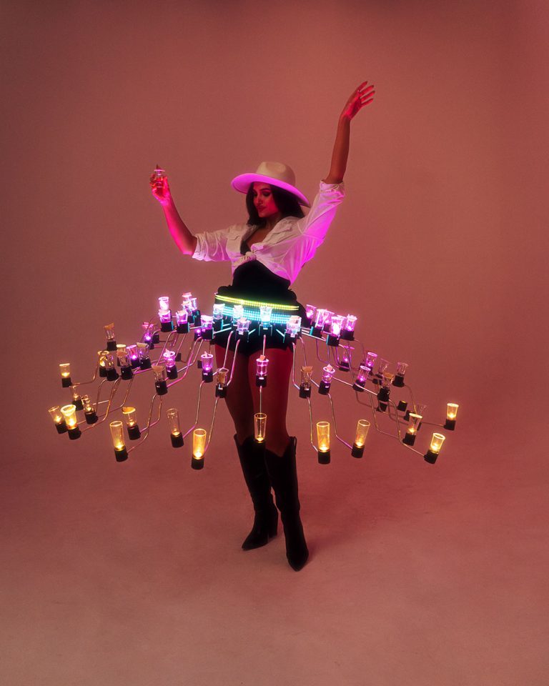 Led Strolling Tequila Table - by ETERESHOP