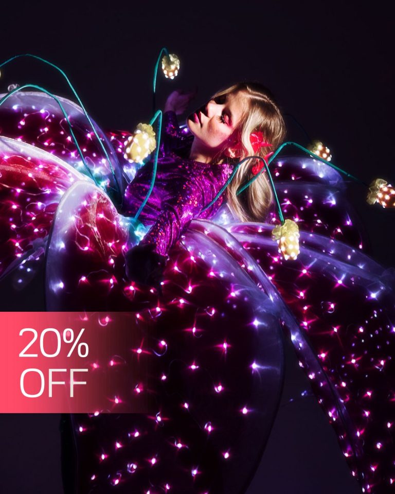 LED light up Dresses for Dance Show and Party - by ETERESHOP