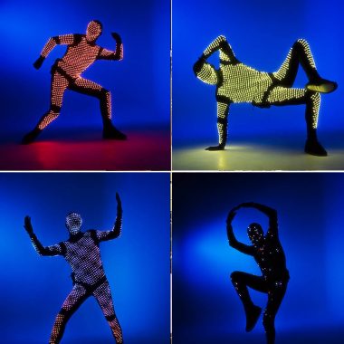 Dance LED light up costume with a mask - ETERESHOP