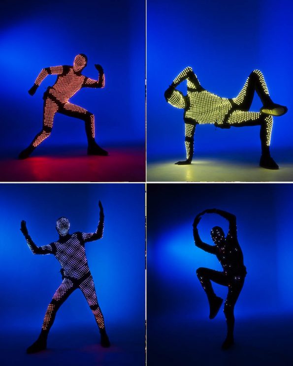 Dance LED light up costume with a mask - ETERESHOP