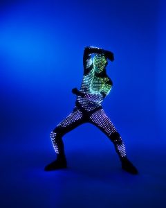 Dance LED light up costume with a mask - ETERESHOP