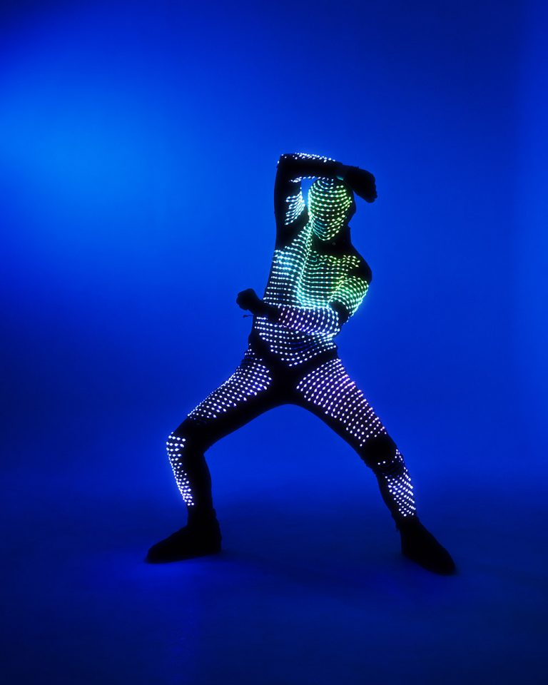 Dance LED light up costume with a mask - ETERESHOP