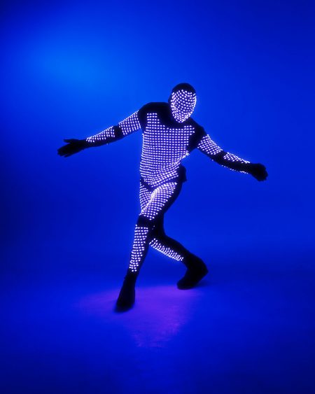 Dance LED light up costume with a mask - ETERESHOP