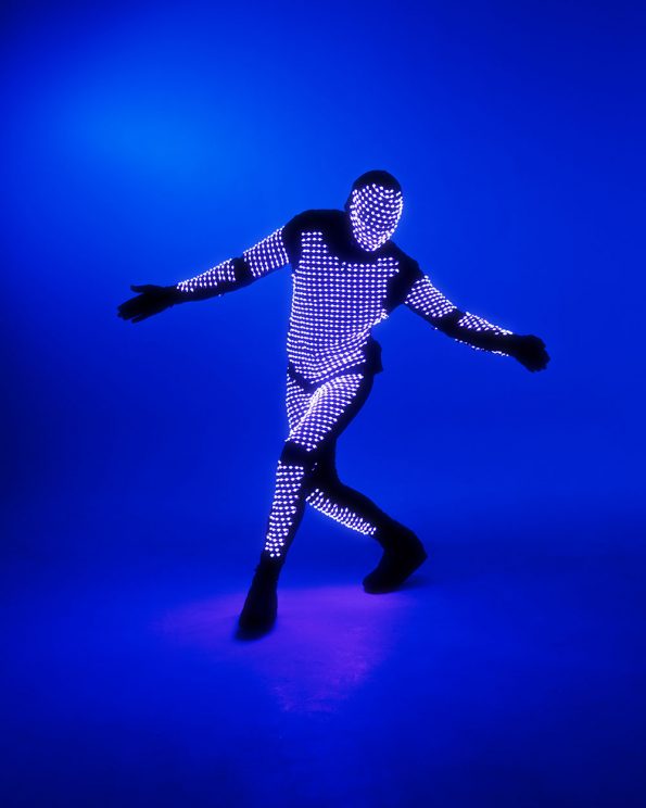 Dance LED light up costume with a mask - ETERESHOP